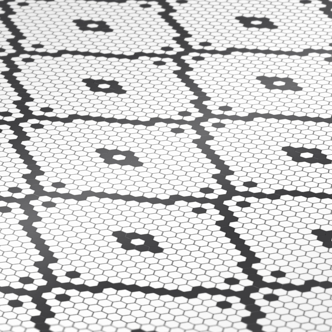 1/12 Patterned Mini Hex Mosaic Dollhouse Tile Effect Miniature - Etsy