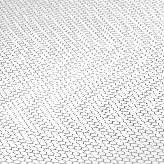 1/6 White Mini Hex Mosaic Tile Effect Dollhouse Miniature | Etsy