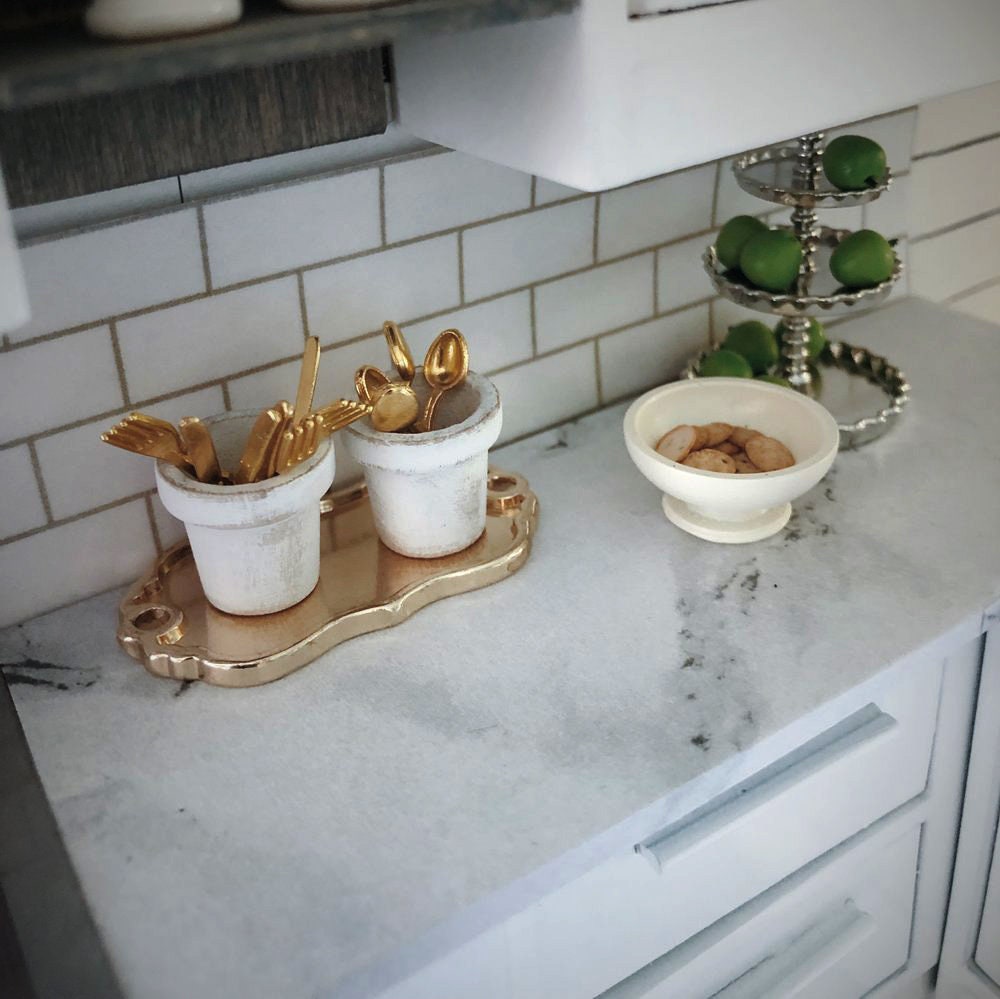 Dollhouse White Marble Backsplash 1 12 Scale 8 5x11 11x17 Etsy