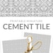 1/12 Grey Cement Tile Effect Dollhouse Miniature Printable Download 8.5 ...