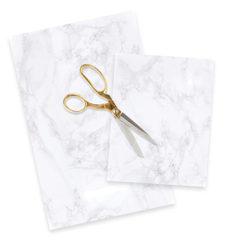 Dollhouse White Marble Backsplash 1 12 Scale 8 5x11 11x17 Etsy