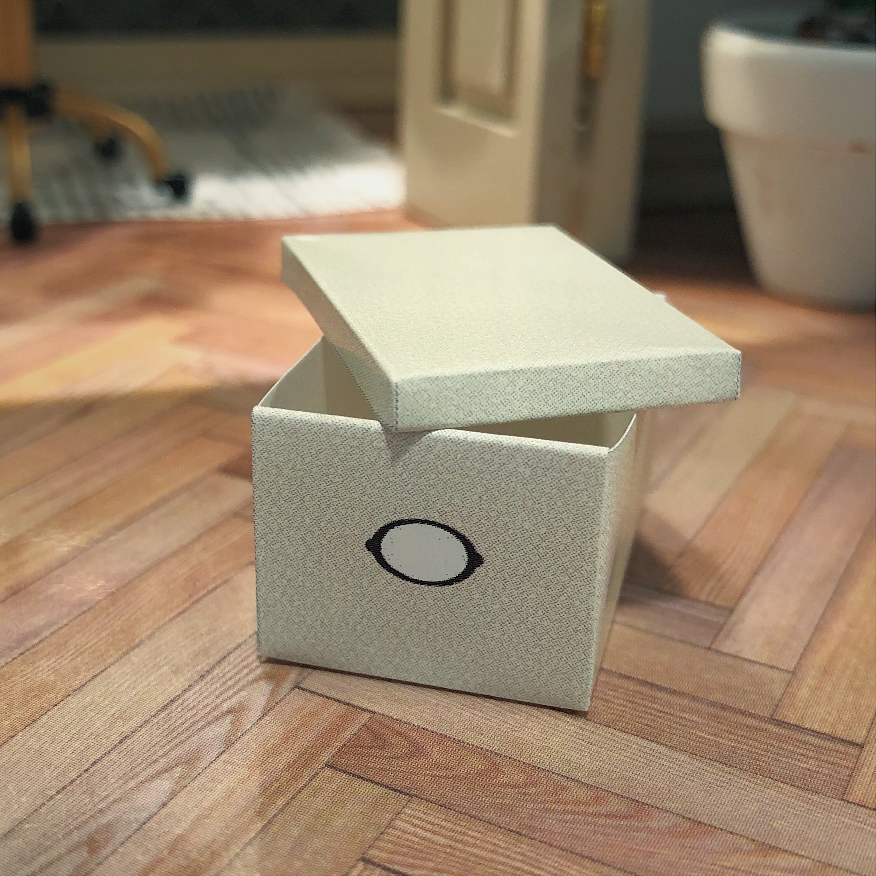 Printable Cream Lidded Linen Boxes 1/12 Dollhouse Miniature | Etsy