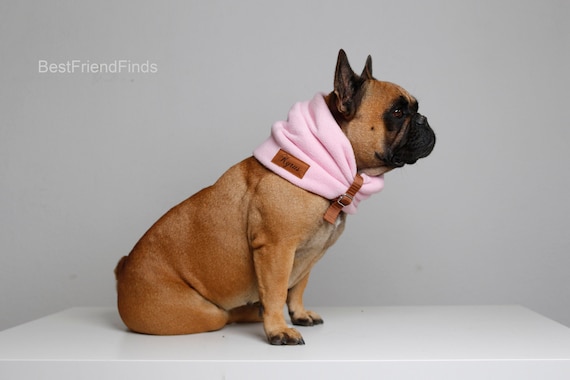 Personalized Dog Neck Warmer More Color / Pink Dog Scarf for | Etsy