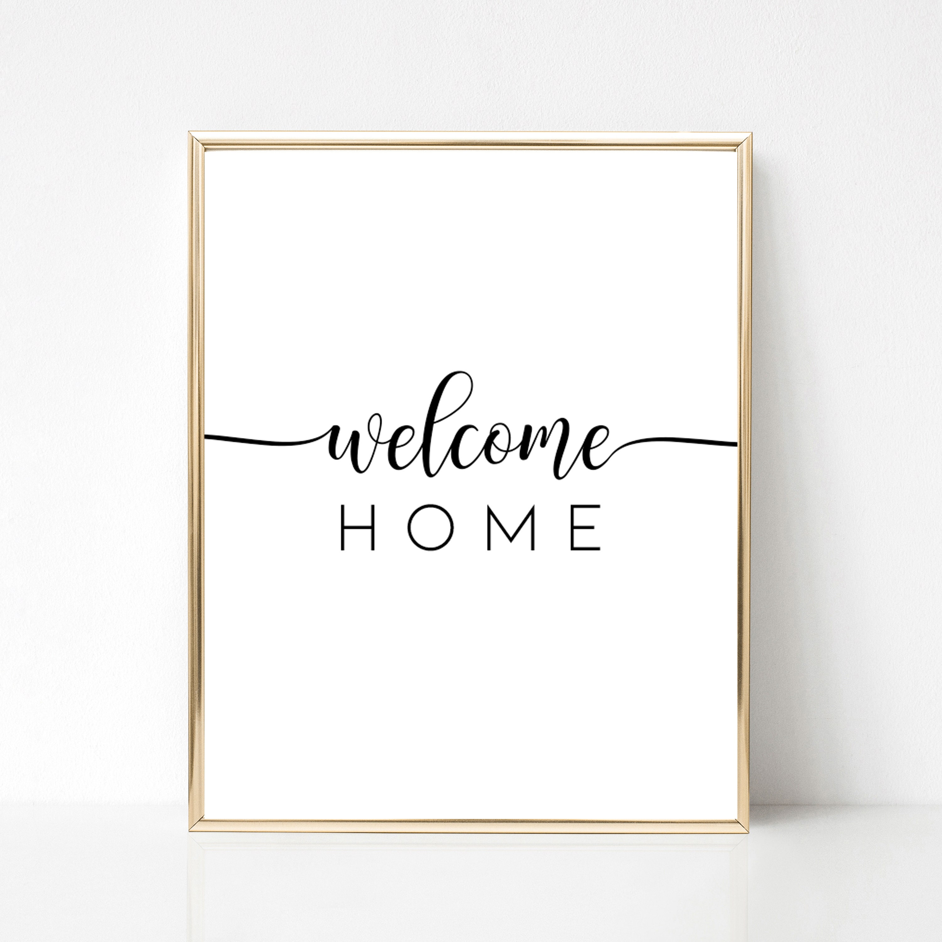 Welcome Home Printable Wall Quote Decor, Instant Download - Etsy