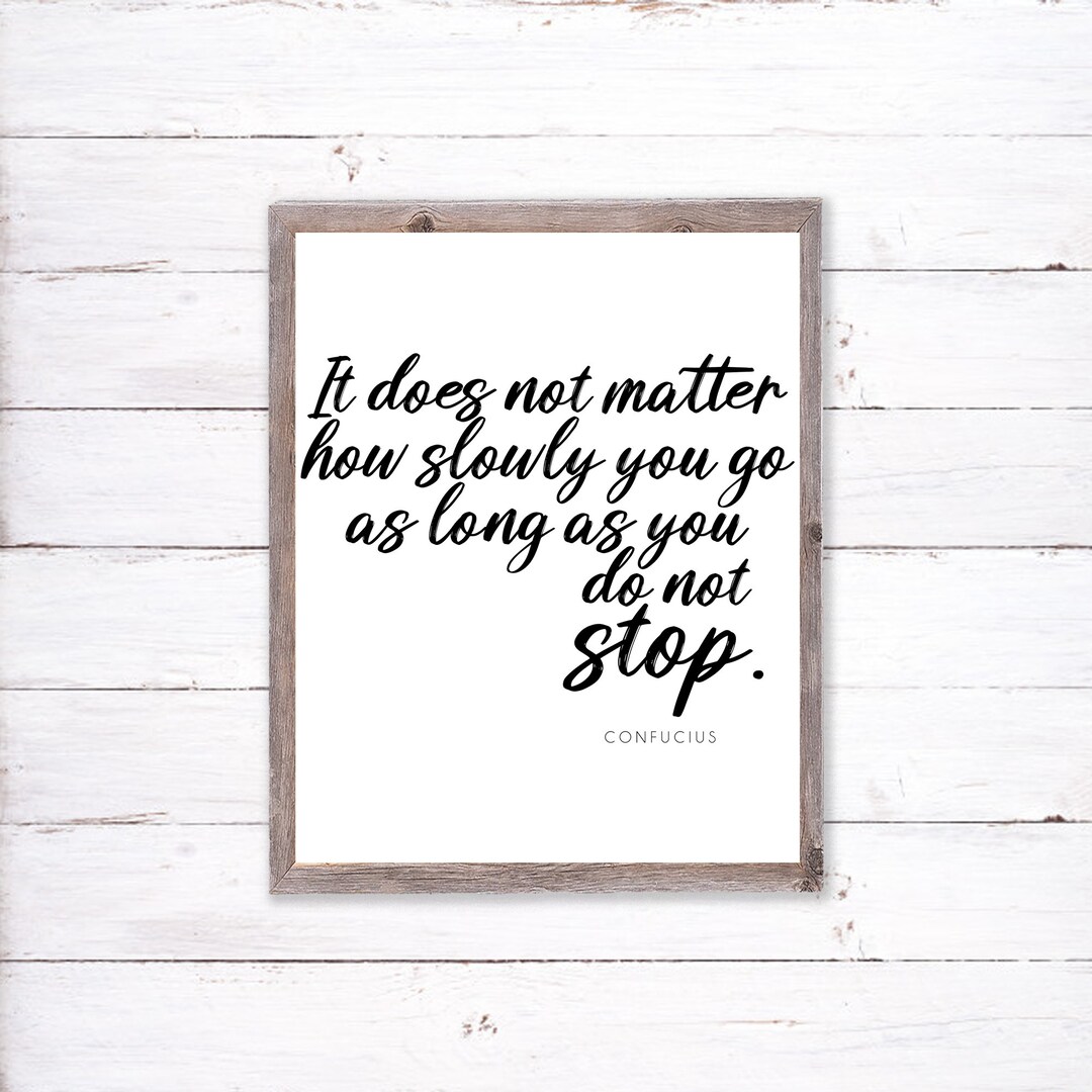 Inspirational Confucius Quote Wall Art Printable, Instant Download - Etsy