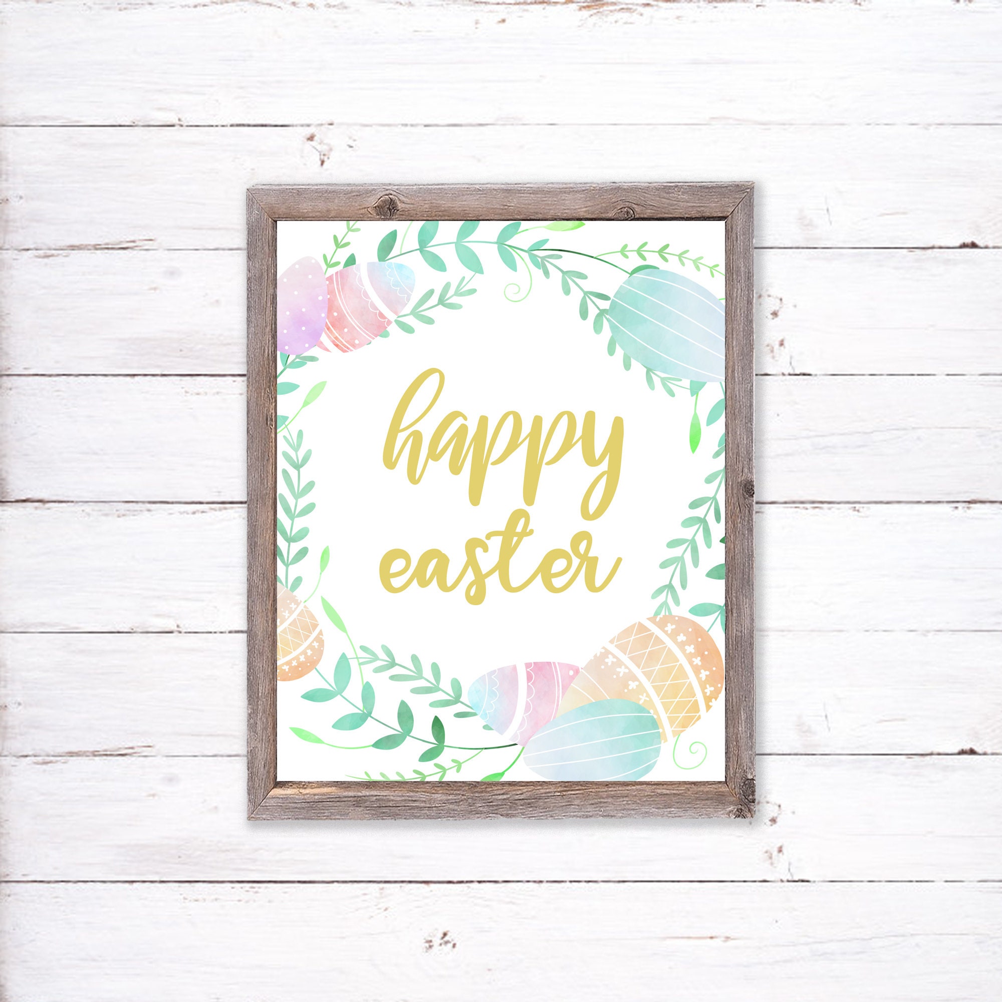 Happy Easter Sign Printable Home Decor, Instant Download - Etsy
