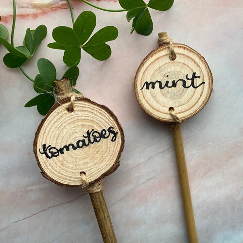 Custom Garden Stakes Flower Labels Plant Name Tags - Etsy