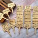 Hand Lettered Cheese Labels Custom Cheese Markers Bamboo Wine and ...