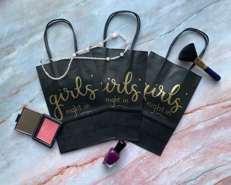 Girls' Night in Gift Bags — Medium Bachelorette Party Goodie Bags ...
