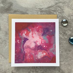 Watercolor Galaxy Art Card Set - 6 Greeting Card Set of Galaxy ...