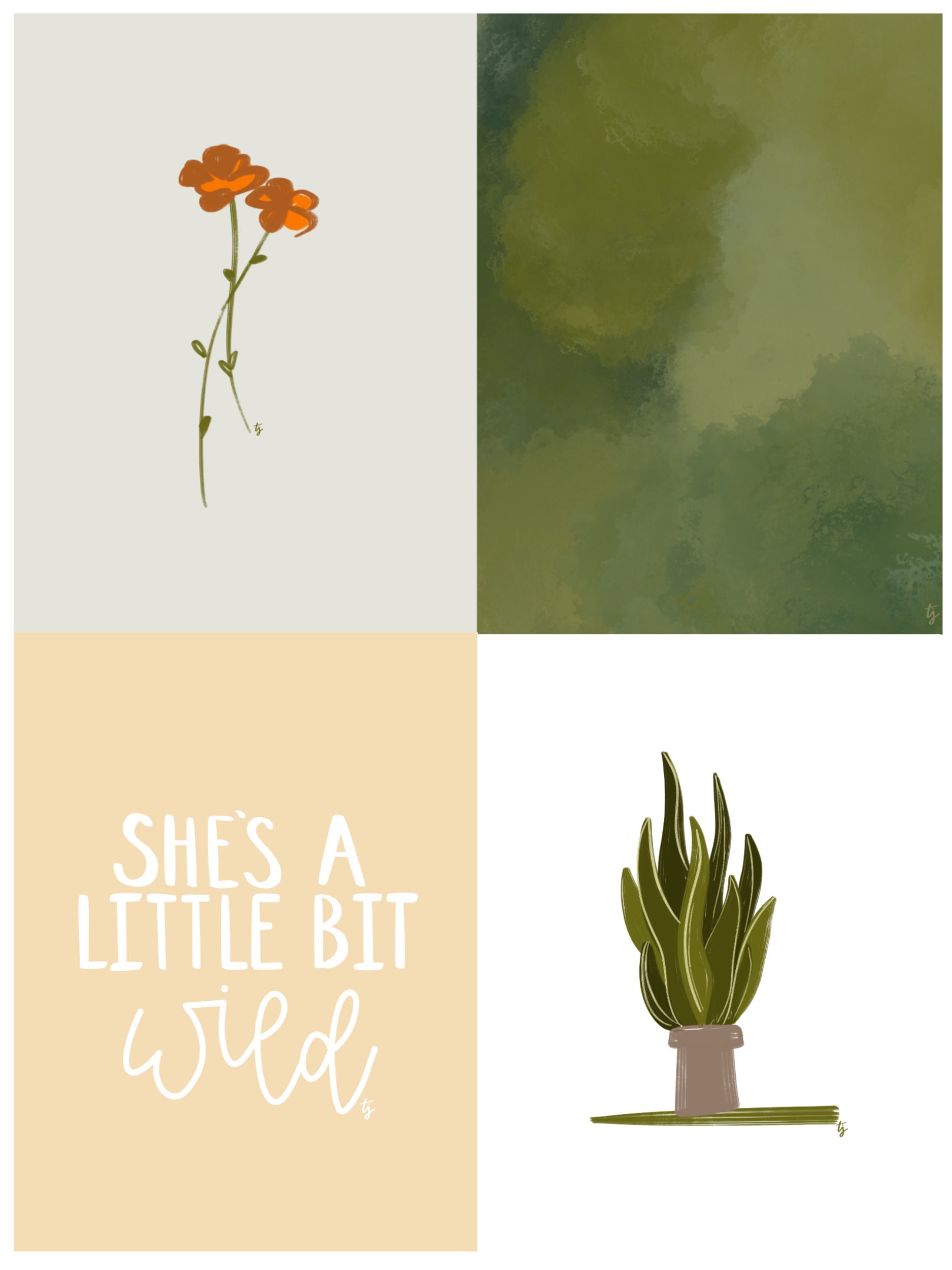 Green Plant Printable Instant Digital Download | Etsy