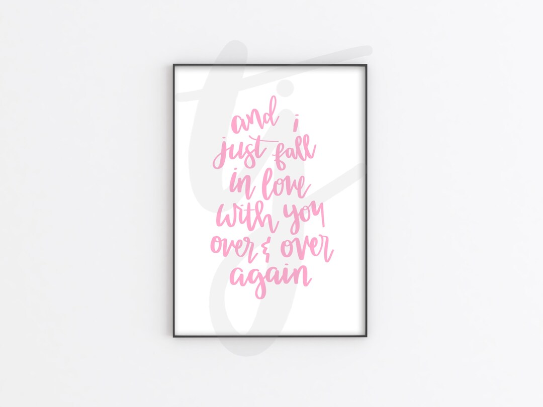 Fall in Love Printable Instant Digital Download - Etsy UK