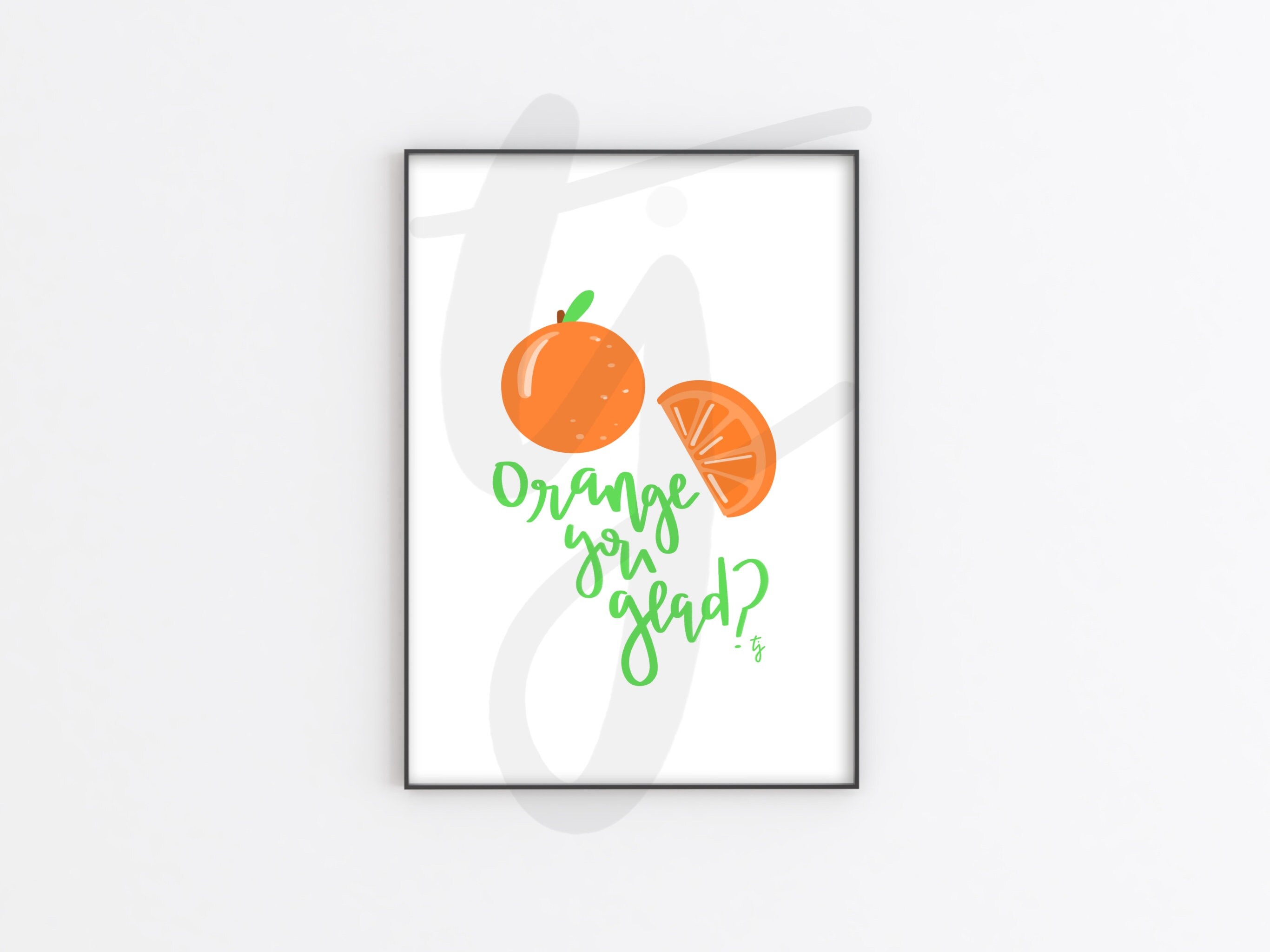 Orange You Glad Digital Download - Etsy UK