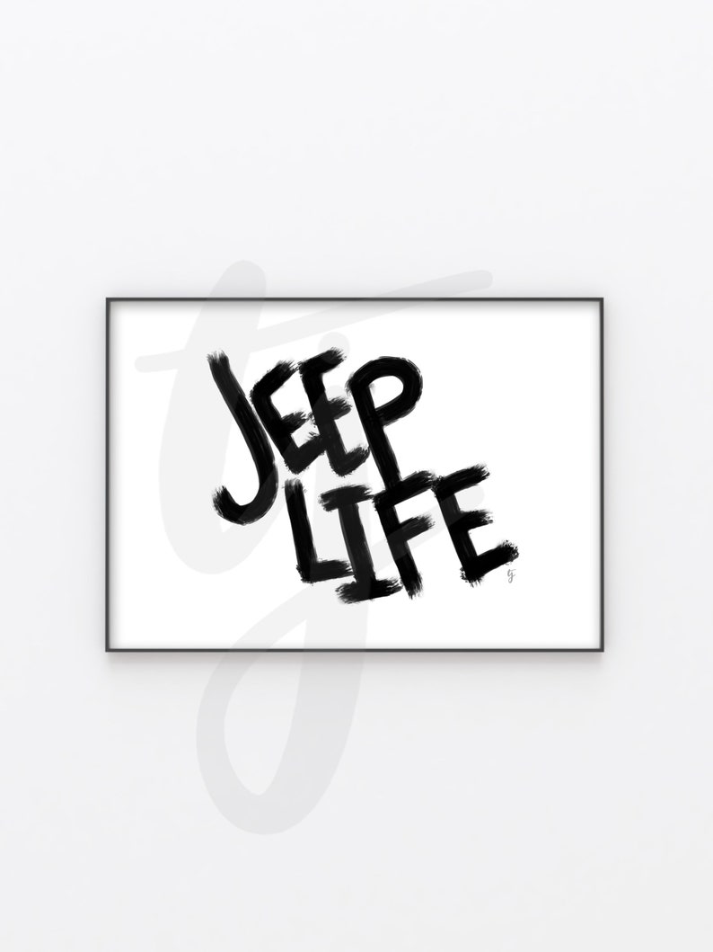 Jeep Life Printable Instant Digital Download - Etsy