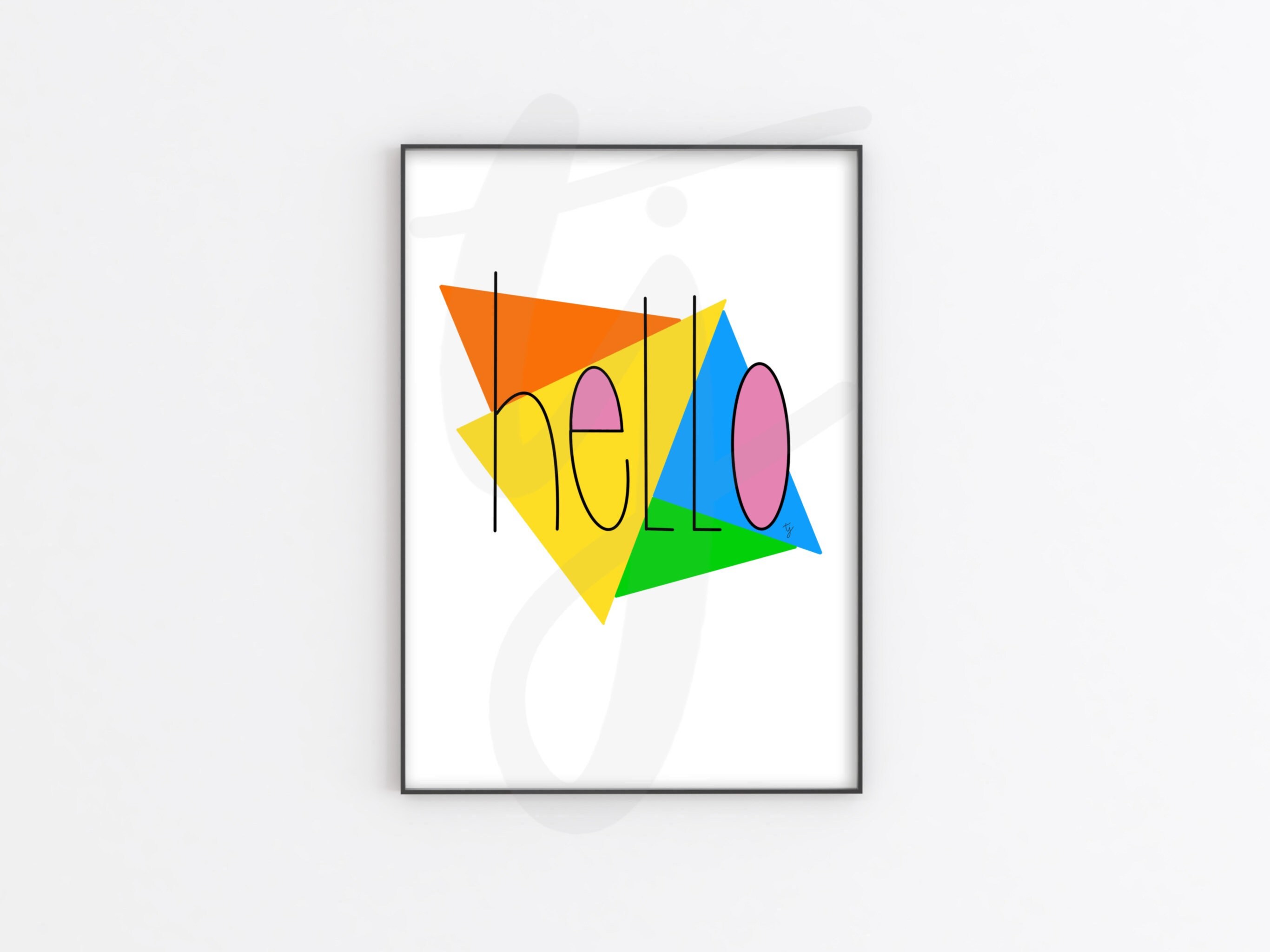 Hello Printable Instant Digital Download - Etsy