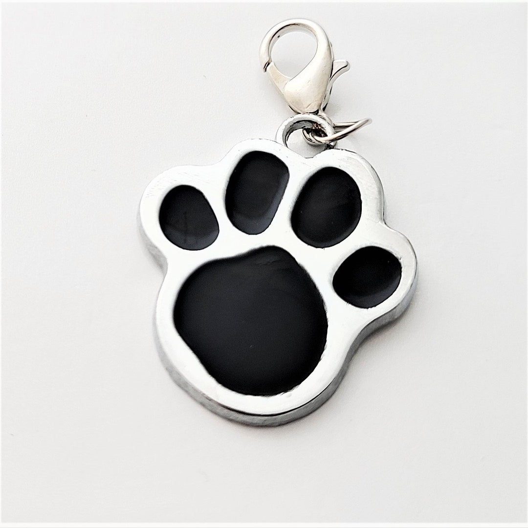 Paw Charm - Black - by Jack's Natural Dog Products - Etsy