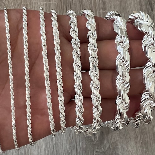 925 Paperclip Sterling Silver Solid Chain Necklace High Polish - Etsy