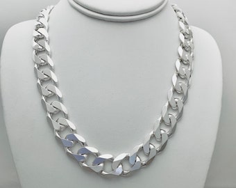 Thick Silver Chain - Etsy UK