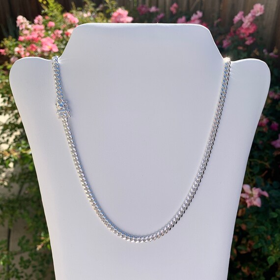 4mm SOLID 925 Miami Cuban Sterling Silver Chain Necklace HEAVY - Etsy