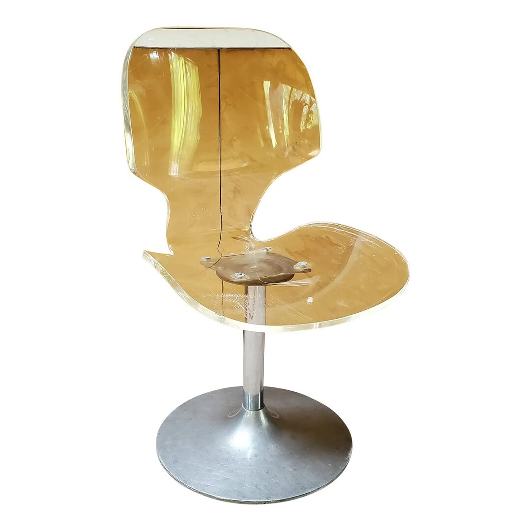 1960s Vintage Mid Century Modern Laverne Style Lucite Chair - American ...