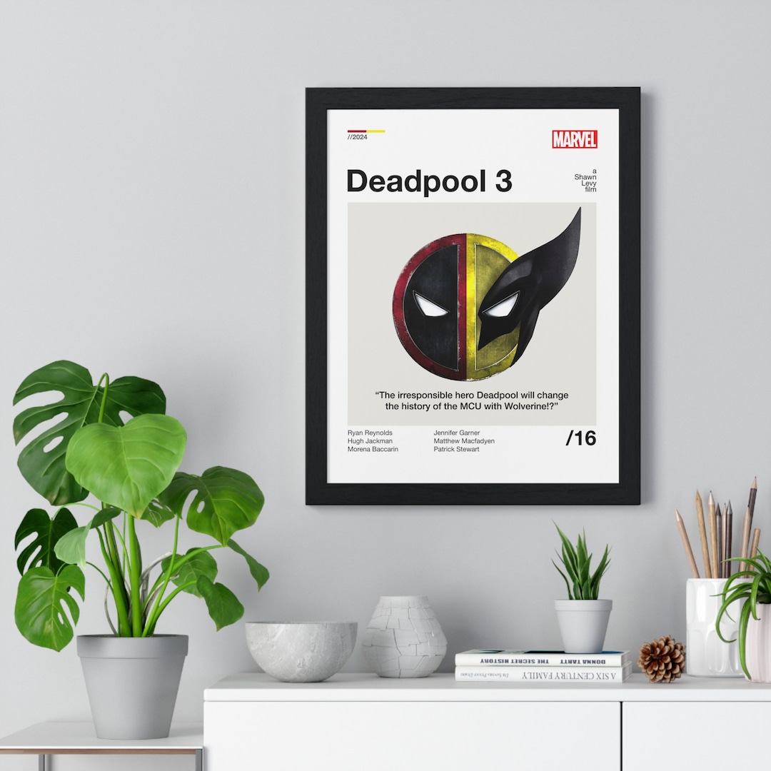Deadpool 3 Movie Poster, Deadpool Print, Retro Movie Poster, Minimalist ...