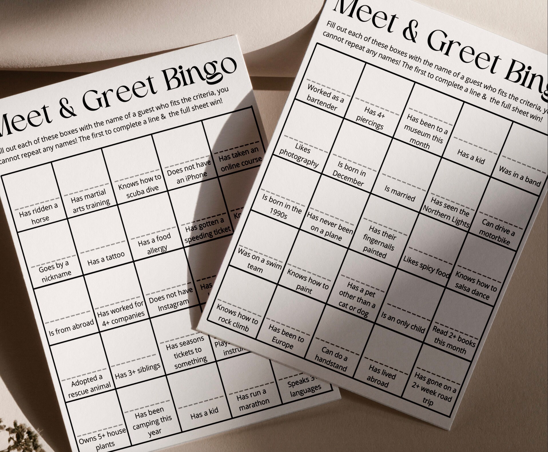 Meet and Greet Icebreaker Bingo Game, Digital Printable Games, Office ...