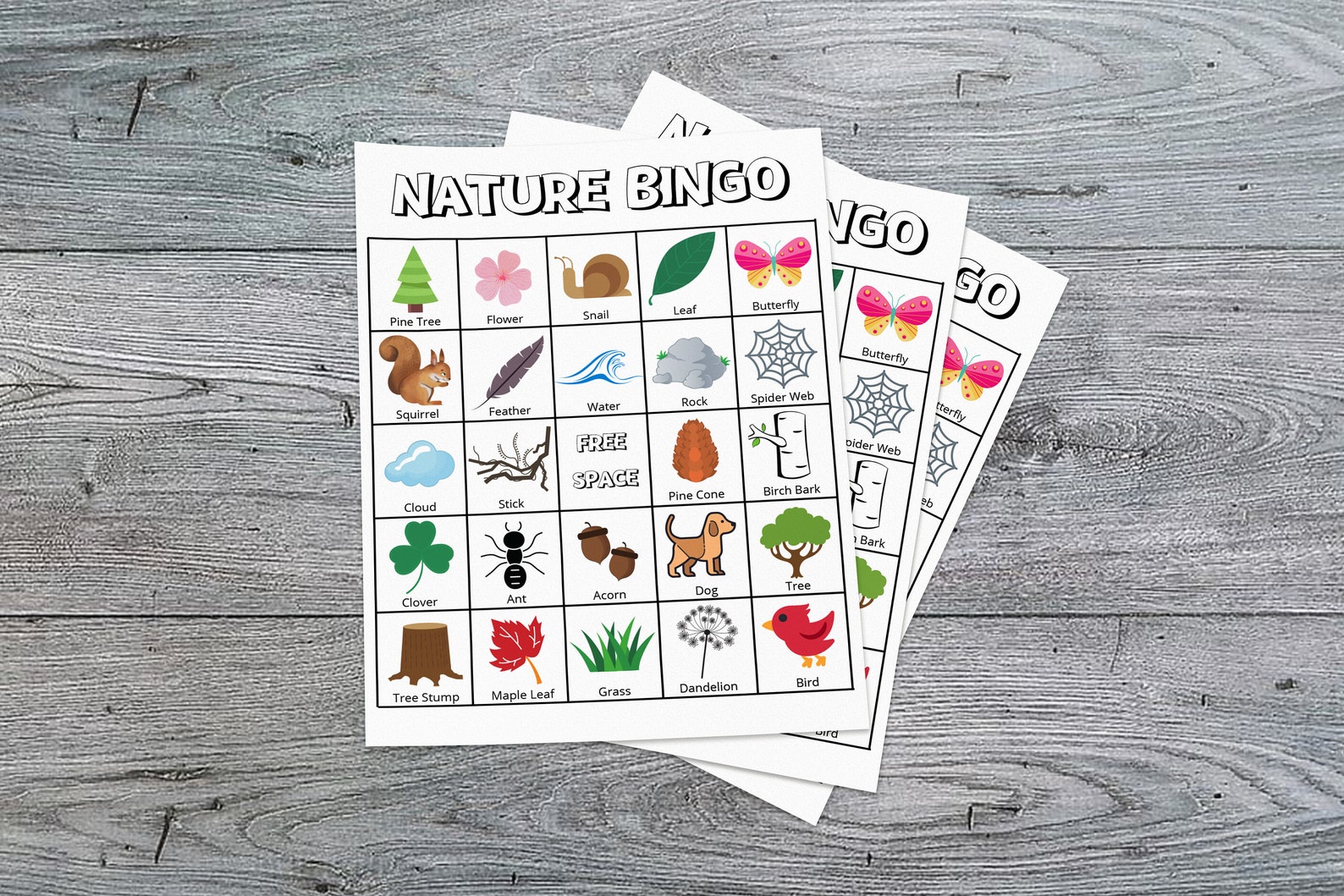 Set of 3 Children's Bingo Game, Printable Kids Activity, Quarantine Kid ...
