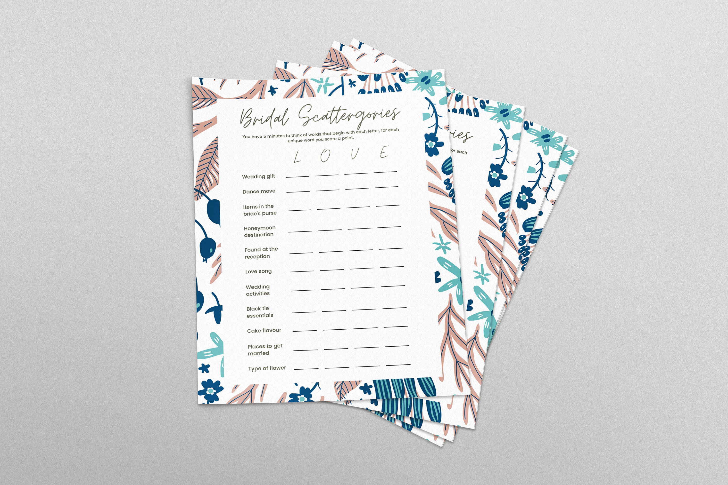 Bachelorette Printable Party Game Set Bridalshower 5 - Etsy Canada