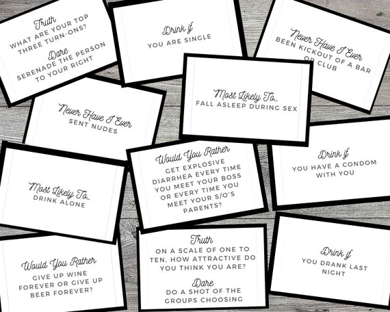 Truth Or Dare Card Game Truth Bombs Party Game - Anonymous Question ...