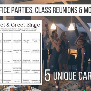 Meet and Greet Icebreaker Bingo Game, Digital Printable Games, Office ...