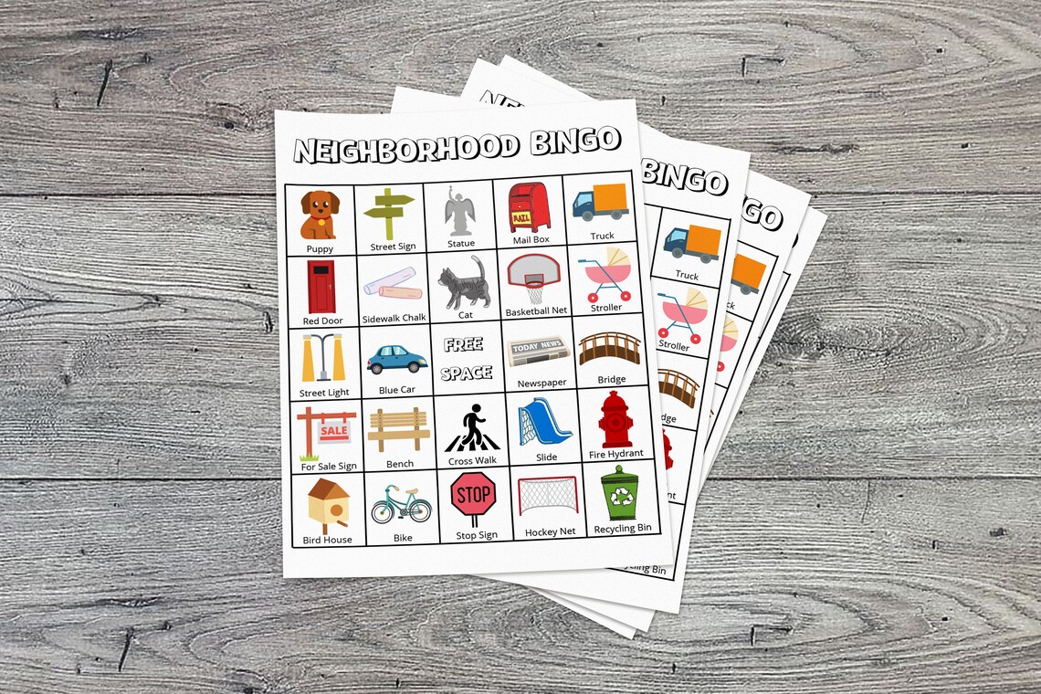Set of 3 Children's Bingo Game, Printable Kids Activity, Quarantine Kid ...