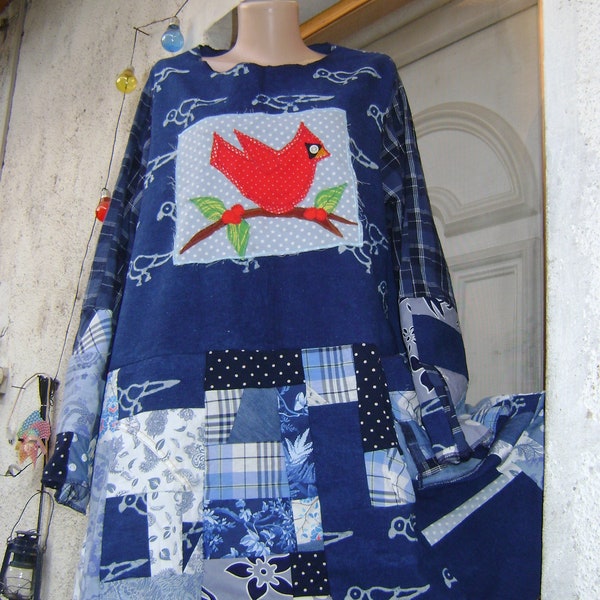 Patchwork Tunic - Etsy