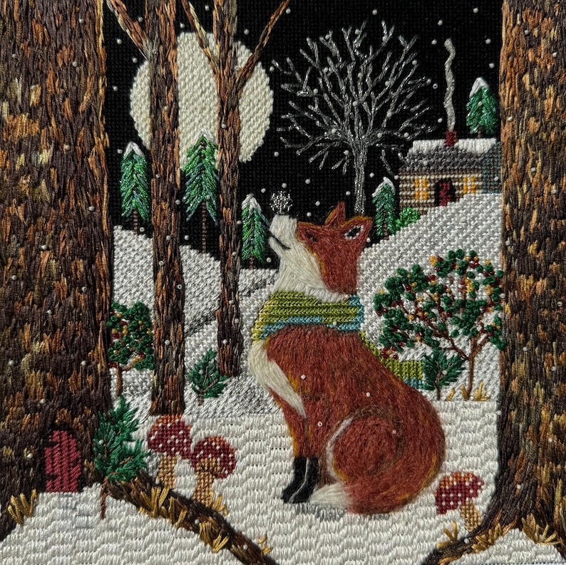 Woodland Fox Stitch Guide - Etsy