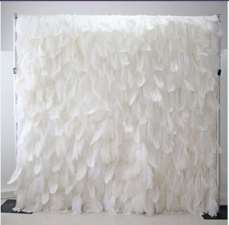 US Delivered Duty Paid White Feather Wall Wedding Arrangement Anniversary Salon Party ...