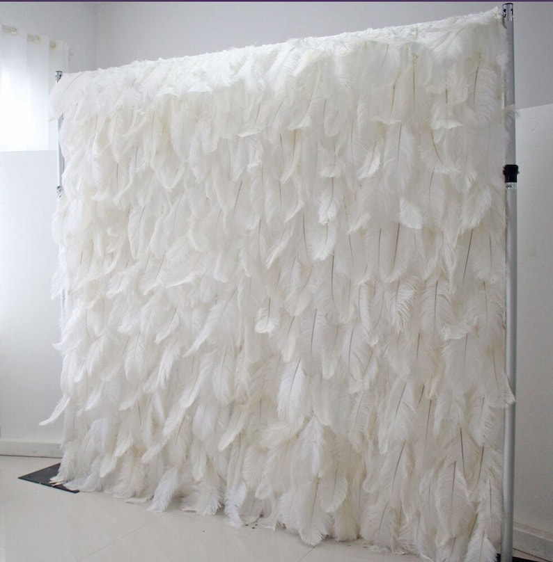 US Delivered Duty Paid White Feather Wall Wedding Arrangement ...