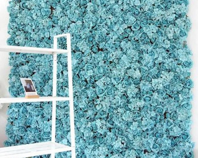 Blue Wedding Flower Wall Panels for Party Special Event Decor Floral ...