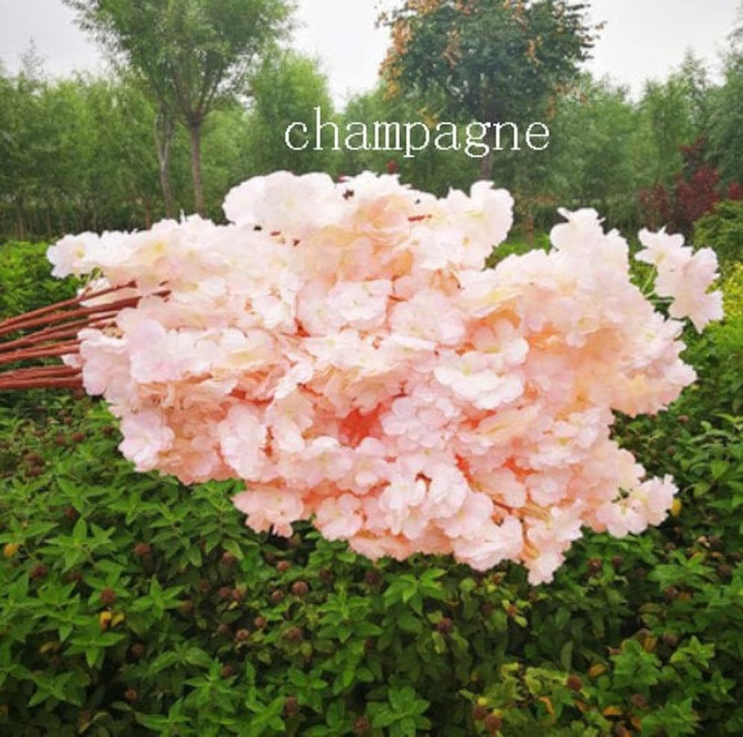 Artificial Cherry Blossom Stems, Wedding Spring Decor (5 Stems) - Etsy