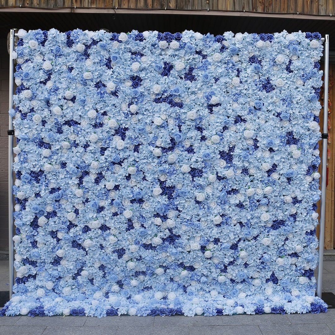 Blue Floral Wall Panel, Wedding Photography Backdrop (40x60cm) - Etsy