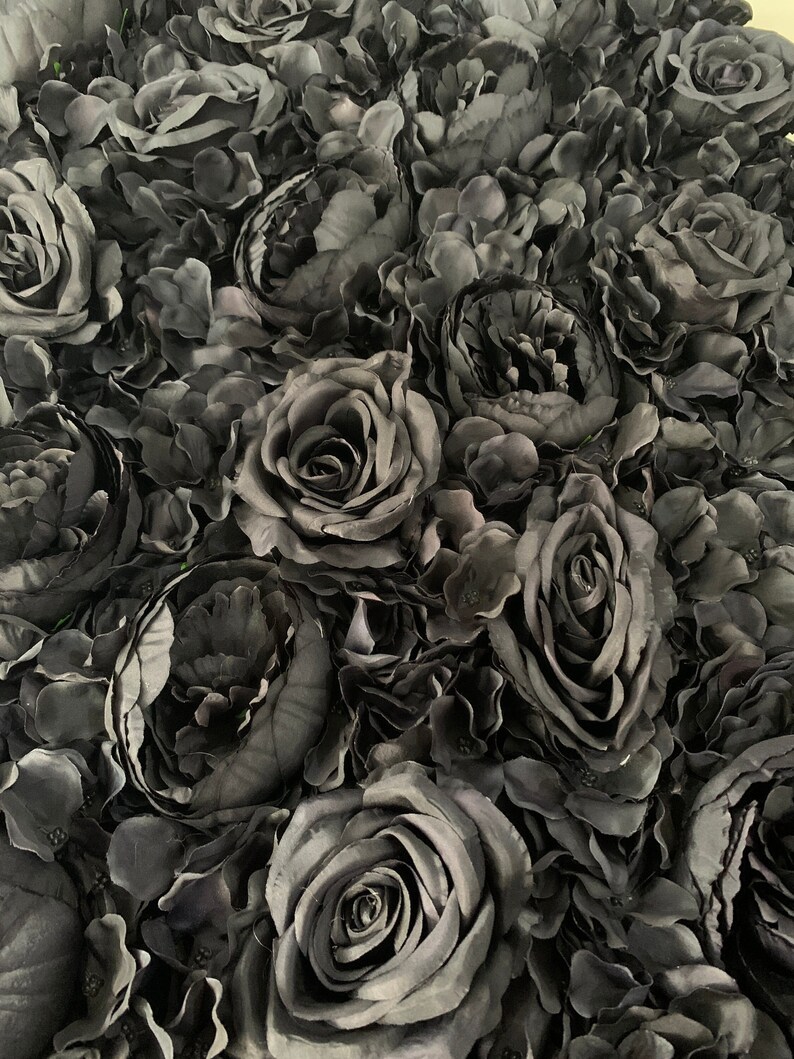 Black Rose Flower Wall Panel, Salon Backdrop (40x60cm) - Etsy