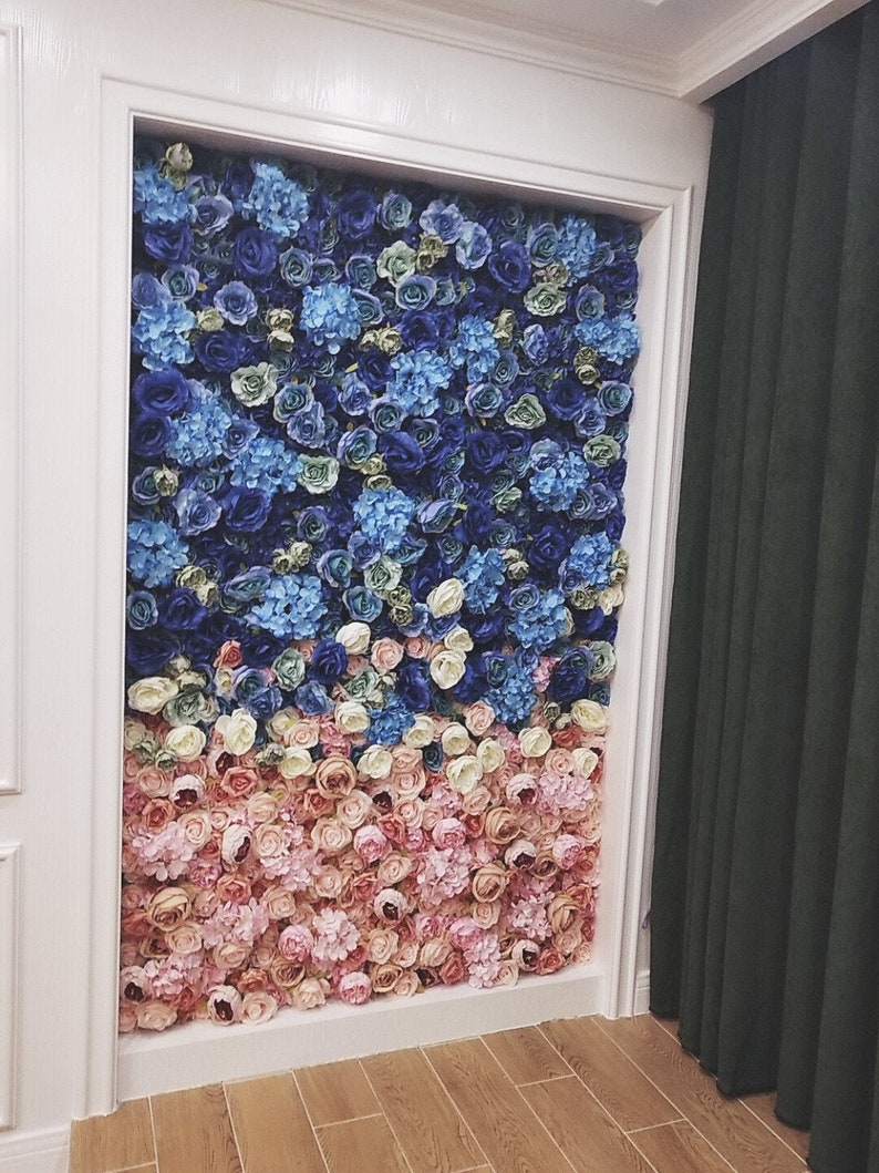 Royal Blue Flower Wall Panel, Wedding Photography Backdrop (40x60cm) - Etsy