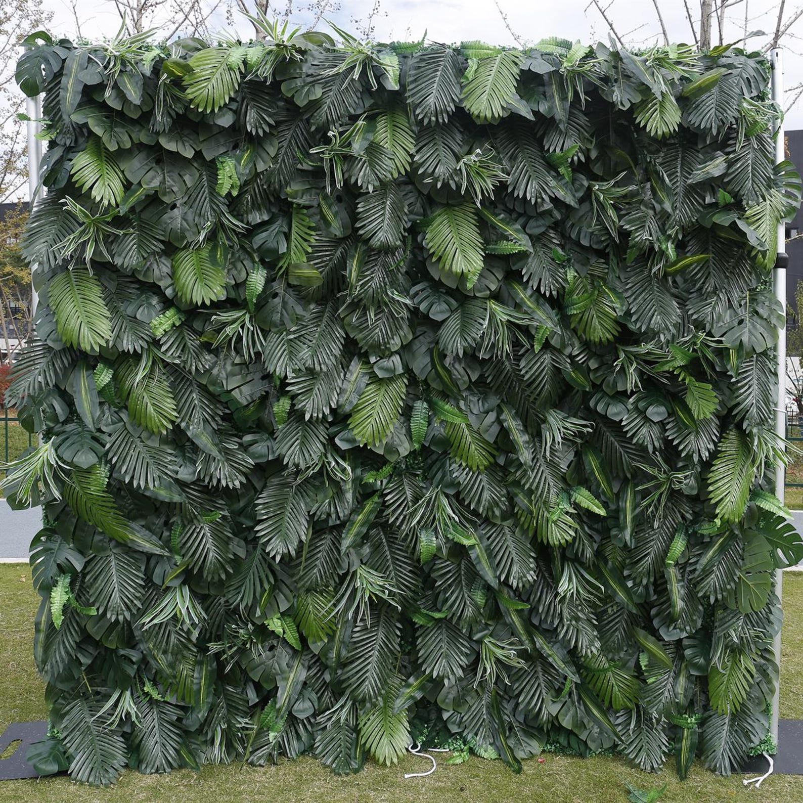 Artificial Fake Monstera Palm Leaves Backdrop Wall for Event Salon ...