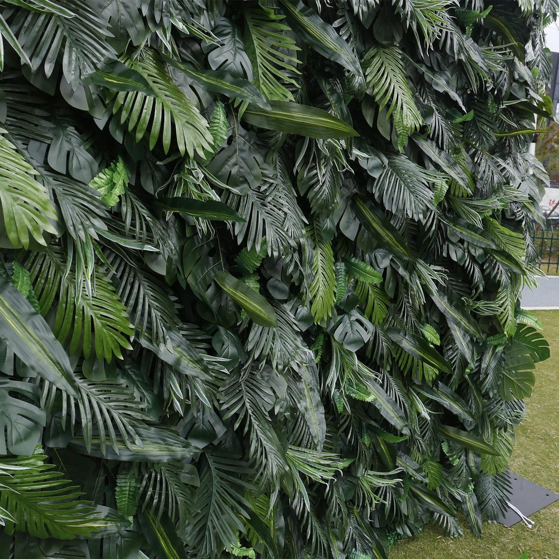 Artificial Fake Monstera Palm Leaves Backdrop Wall for Event Salon ...