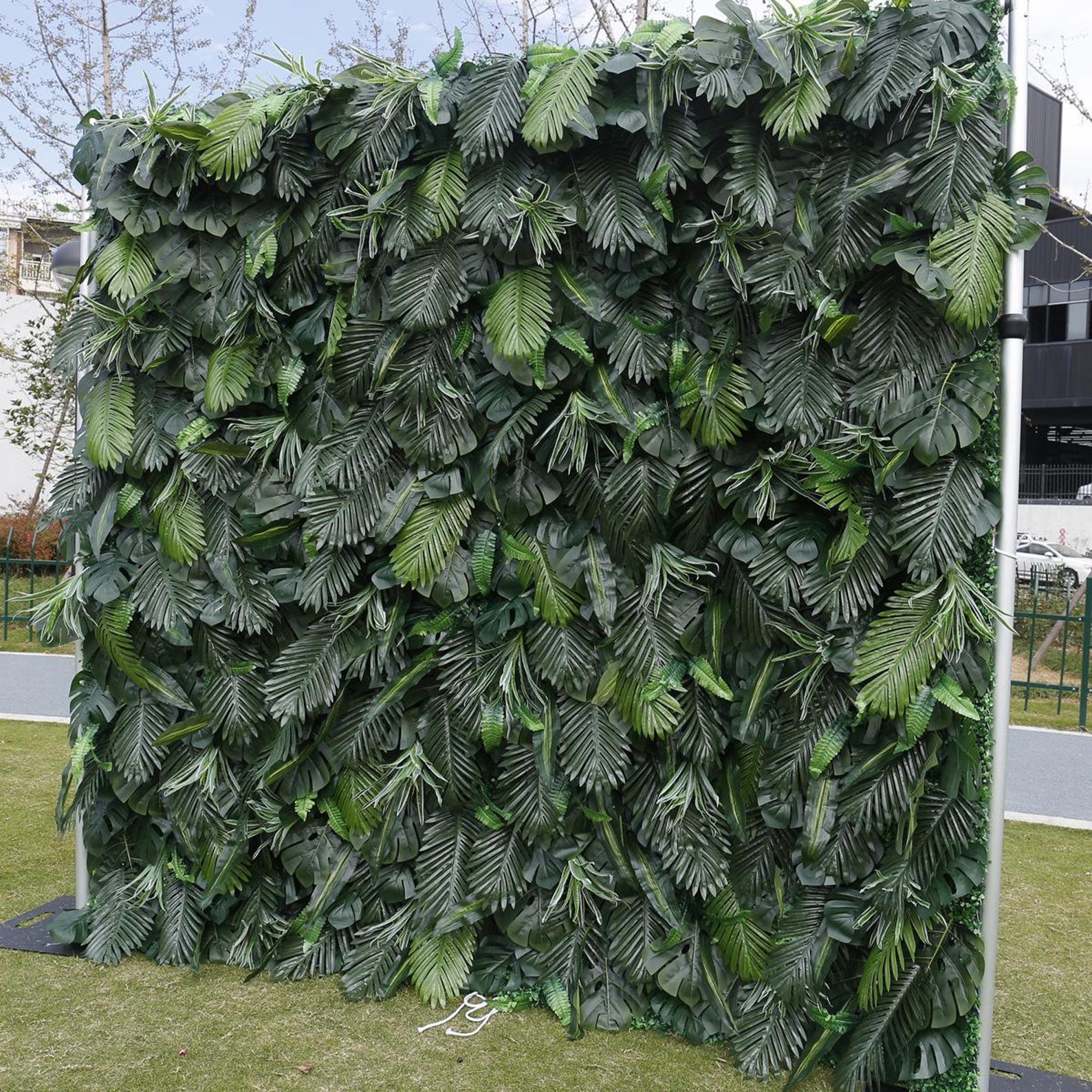 Artificial Fake Monstera Palm Leaves Backdrop Wall for Event Salon ...