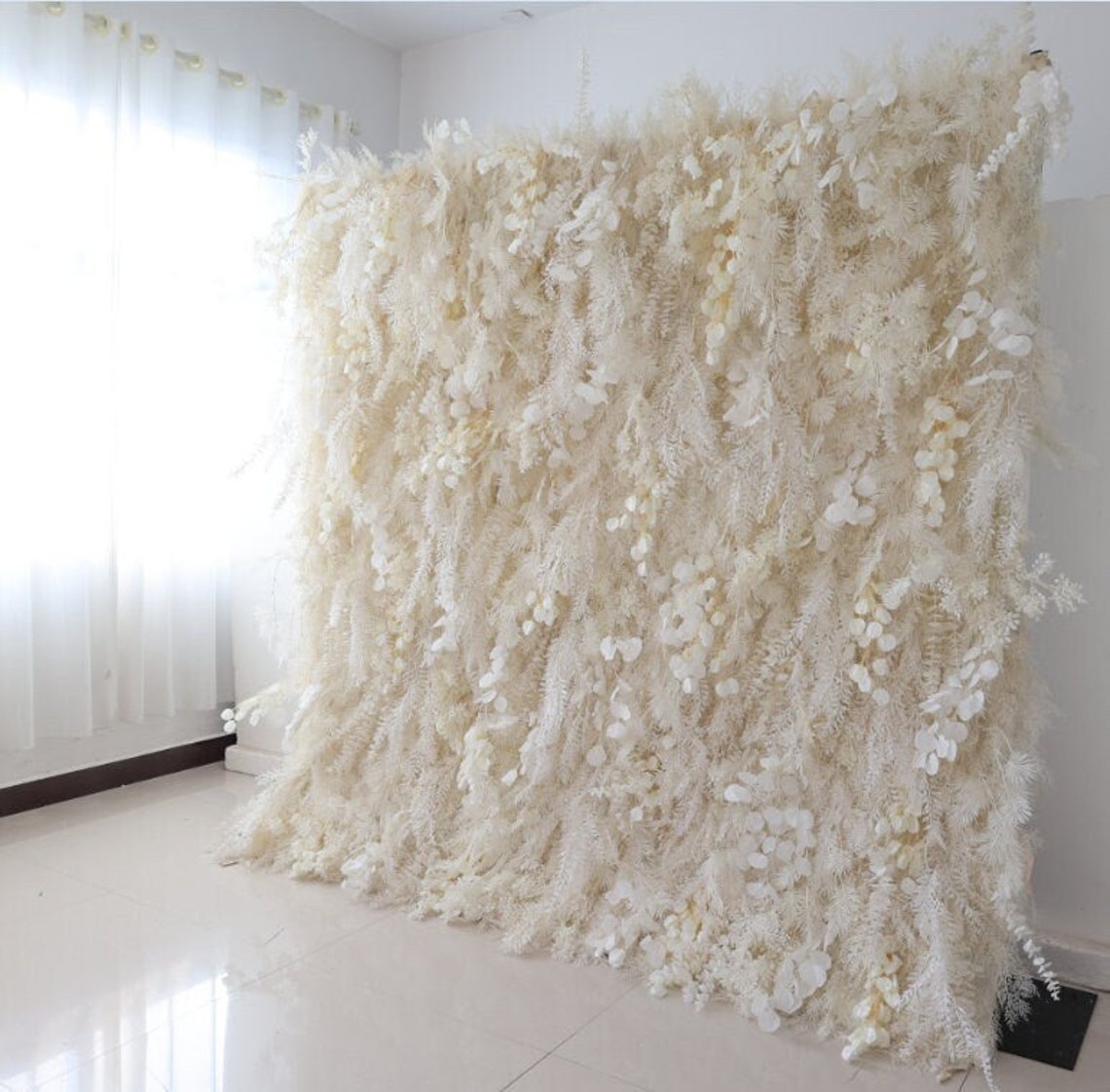 Rude Color Misty Smog Pampas Wall for Wedding Arrangement Event Salon ...
