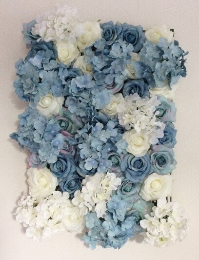 Blue Wedding Flower Wall Panels for Party Special Event Decor Floral ...
