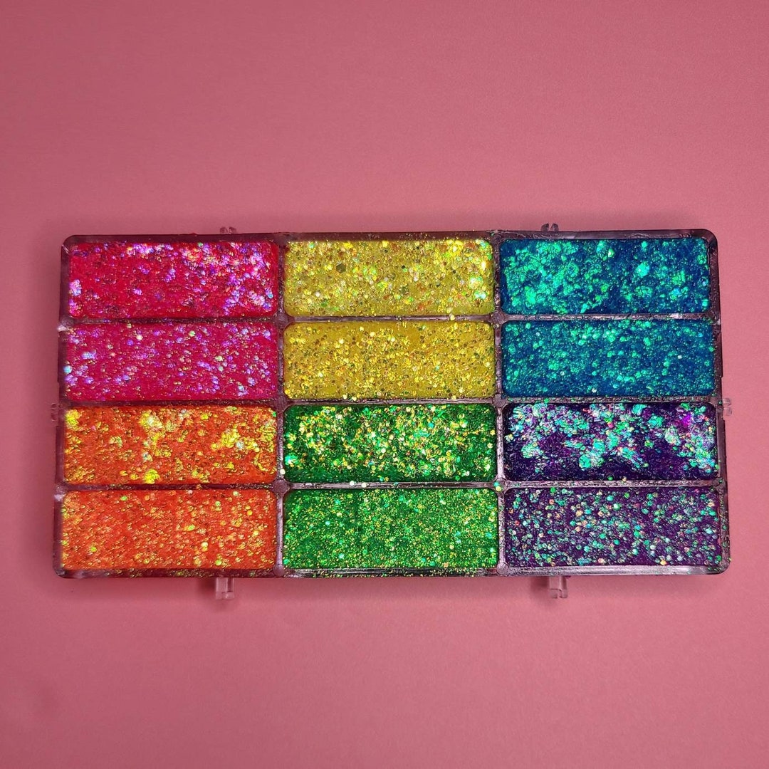 Glitter Palette, Body Glitter Gel, Eye Glitter Gel Makeup, Hair Glitter ...
