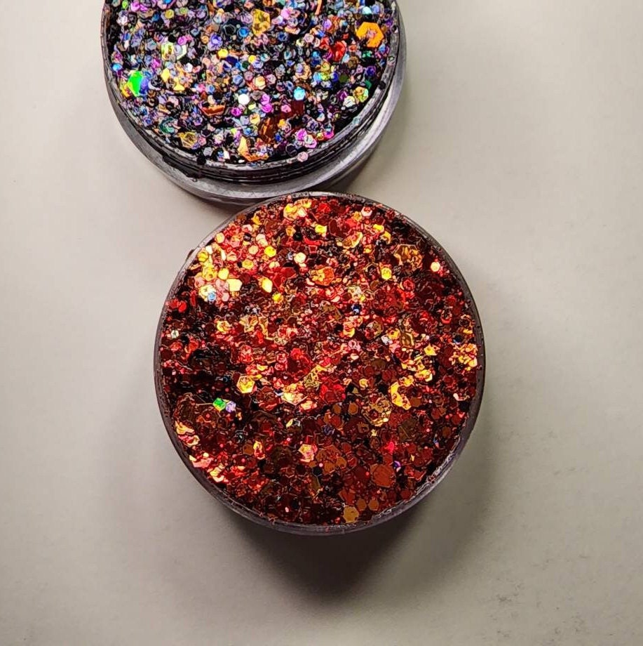 Body Glitter, Halloween, Face Glitter Gel Makeup, Hair, Rave, Festival ...