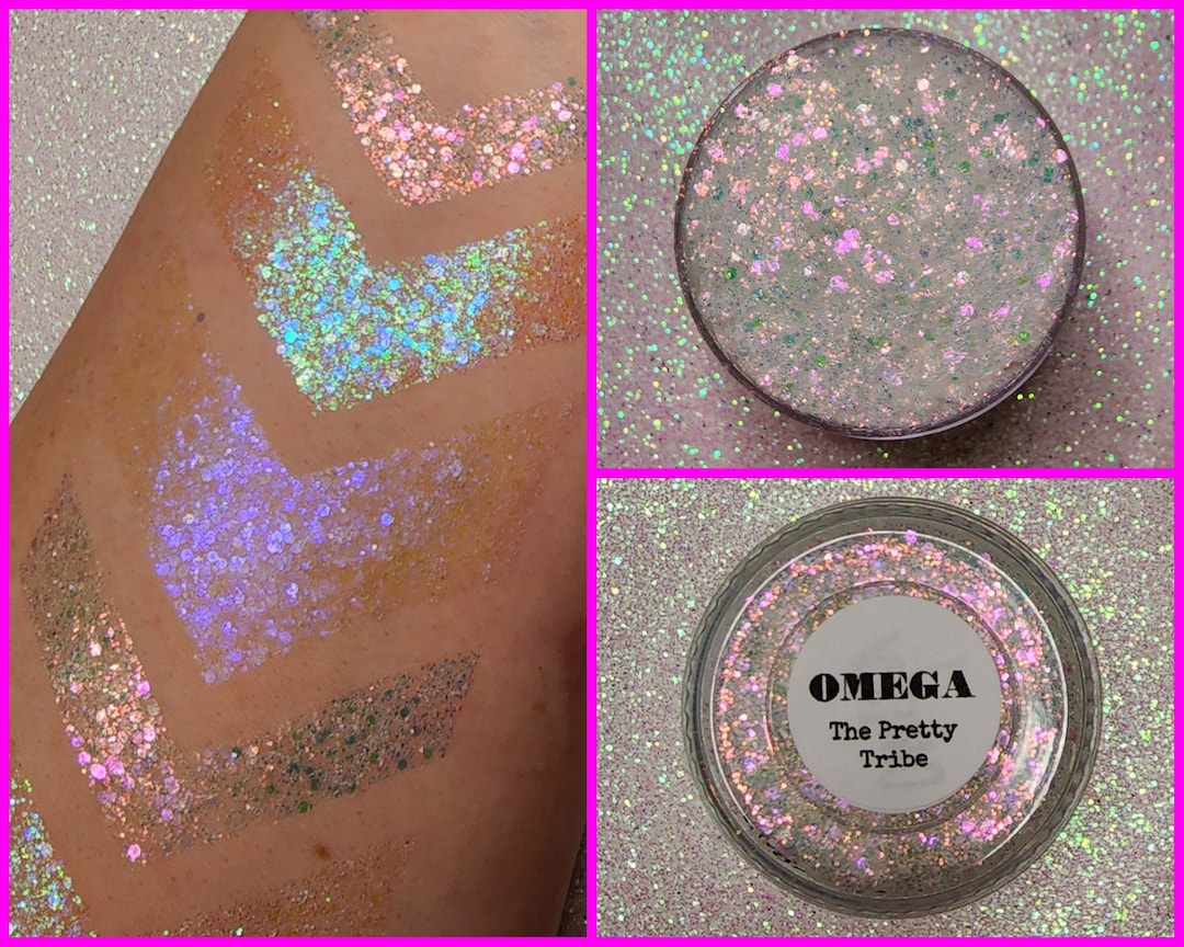 Body Glitter, Face Glitter Gel Makeup, Eye, Hair, Festival, Rave, Mint ...