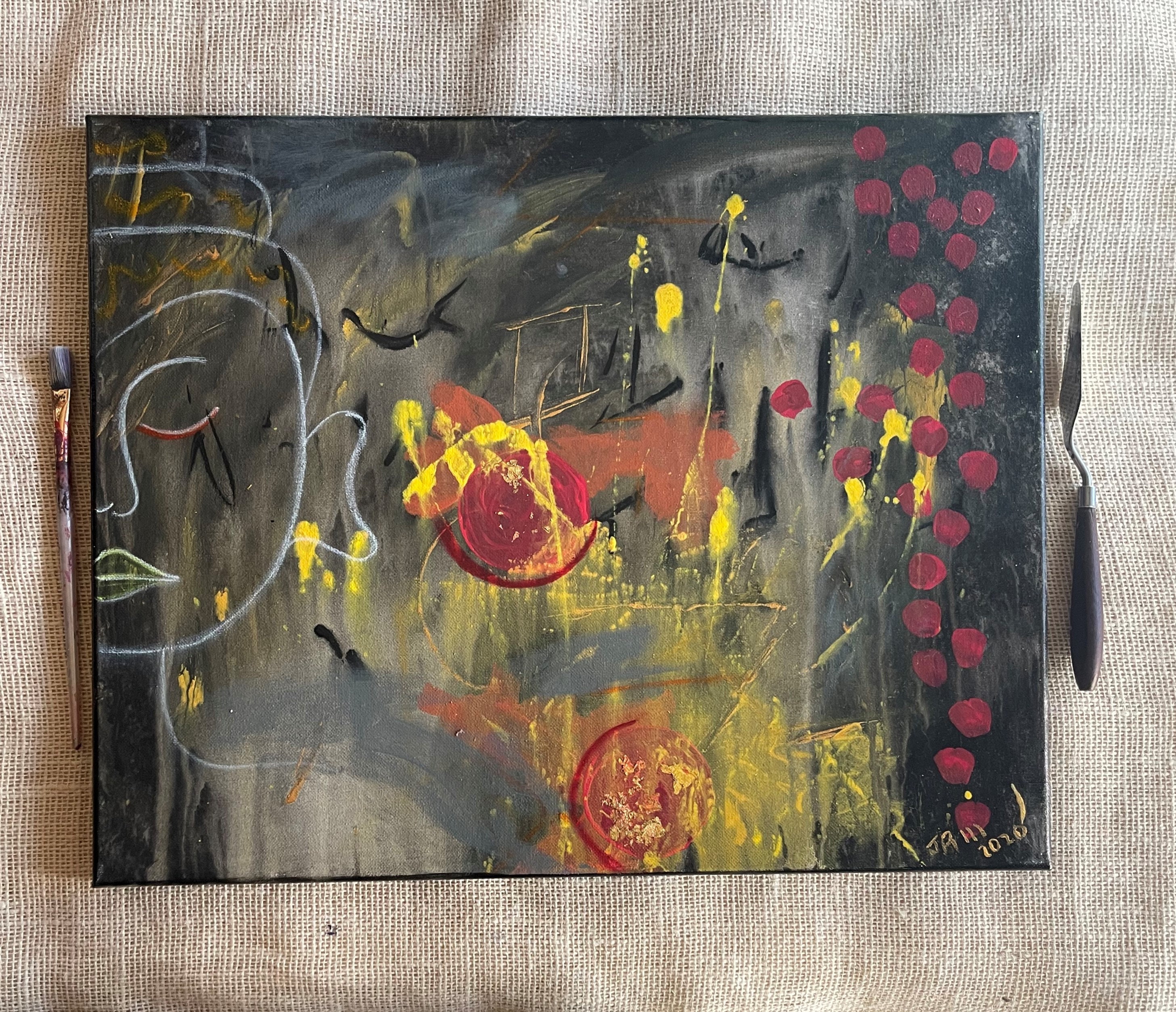 16x20in unbalanced Energy Original Abstract Art of - Etsy