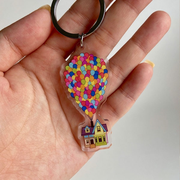 Pixar up Keychain - Etsy